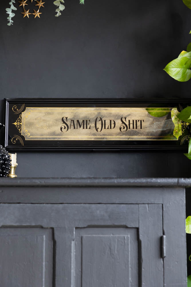 Same Old Shit Mirror Wall Art | Rockett St George