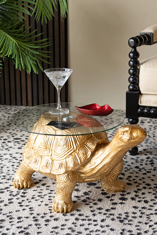 Gold Tortoise Side Table | Rockett St George