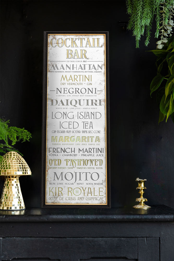 Vintage-Style Cocktail Mirror | Rockett St George