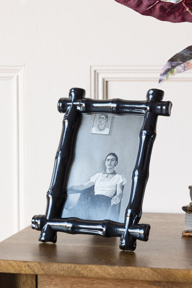 Black Bamboo Effect Photo Frame | Rockett St George