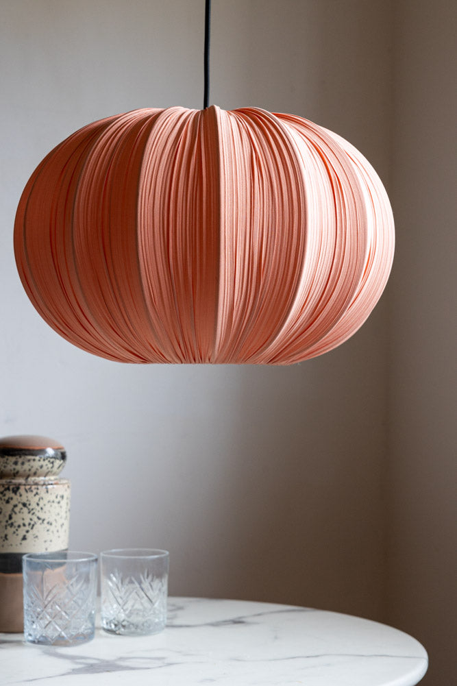 Blush Pleated Fabric Ceiling Light | Rockett St George
