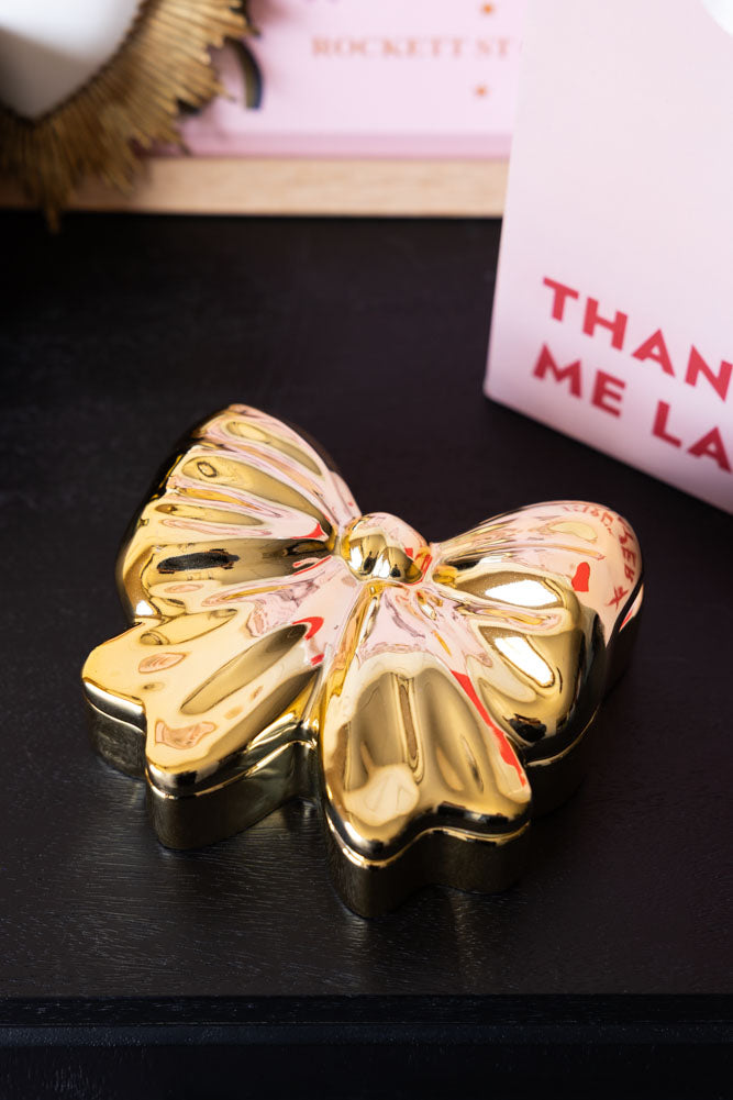 Gold Bow Trinket Box | Rockett St George