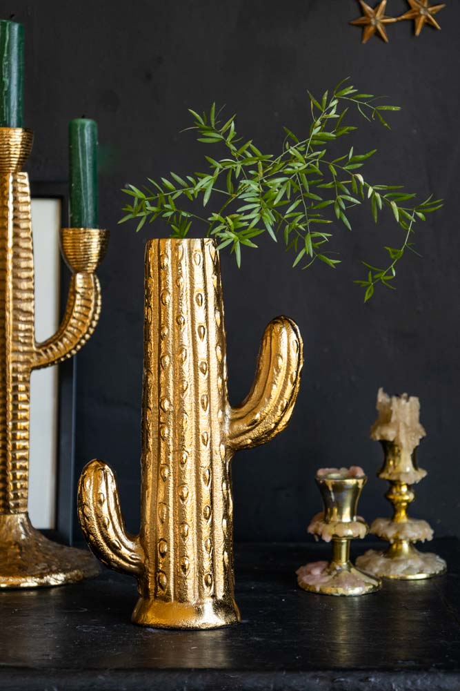 Gold Cactus Stem Vase | Rockett St George