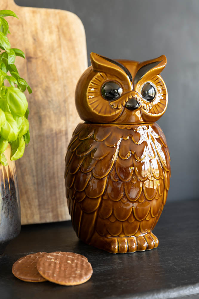 HKLIVING Ceramic Owl Jar | Rockett St George