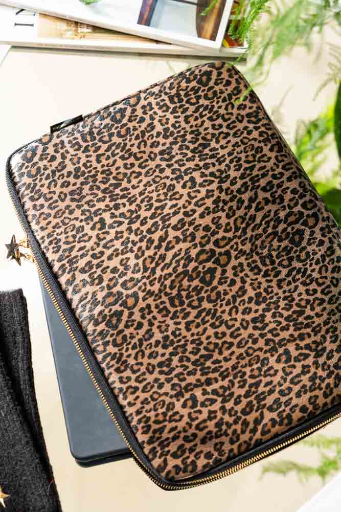 Leopard Print 15-Inch Laptop Case | Rockett St George