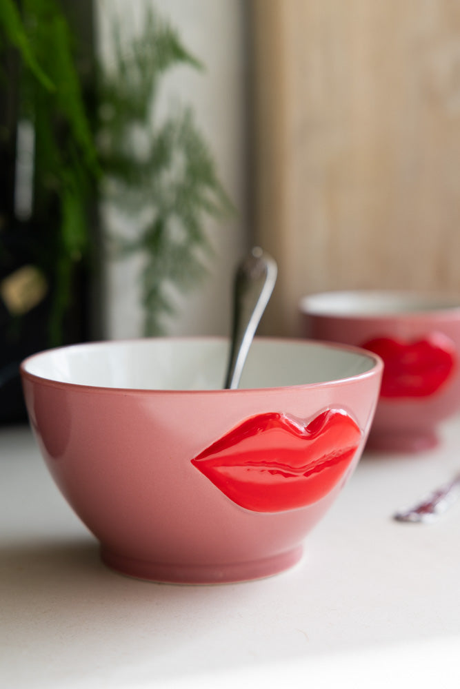 Luscious Red & Pink 3D Lips Bowl | Rockett St George