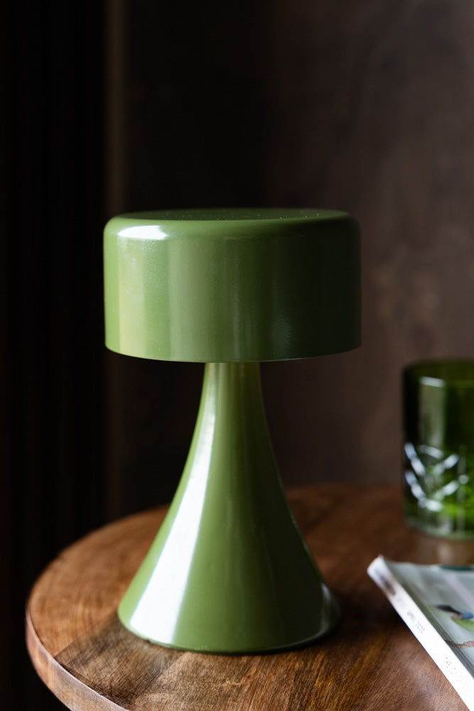 Battery-Powered Cordless Table Lamp In Green | Rockett St George