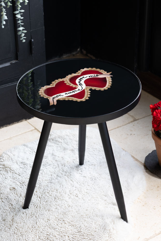Milagro Heart Round Side Table | Rockett St George