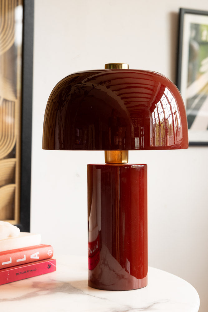 Modern Rosso Red Table Lamp | Rockett St George
