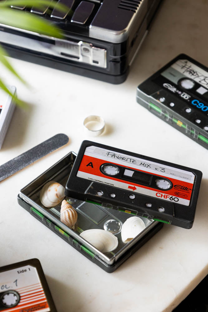 My Favourite Tunes Cassette Tape Storage Tin | Rockett St George