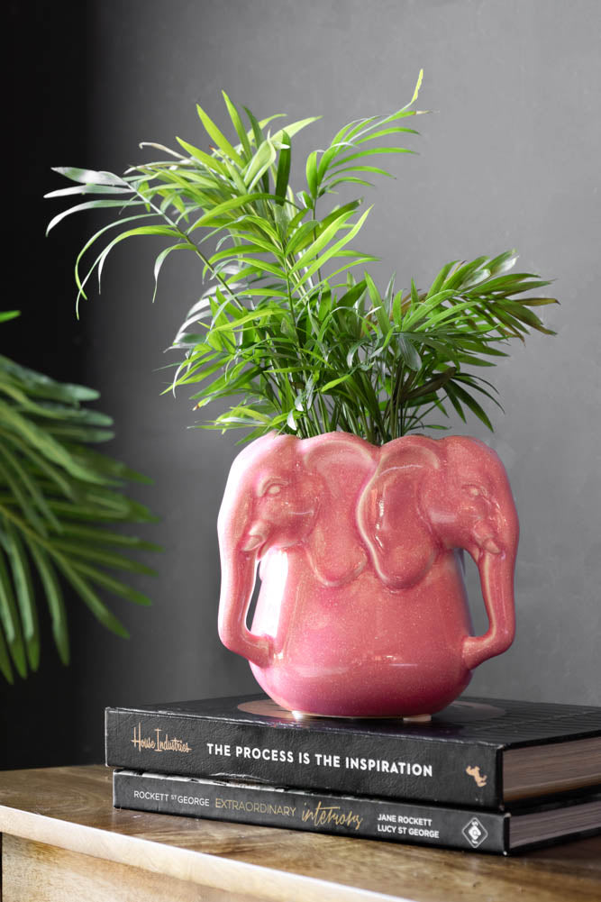Pink Elephant Stoneware Vase | Rockett St George