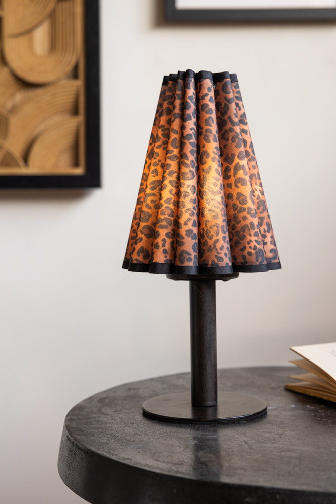 Rechargeable & Wireless Leopard Print Table Lamp | Rockett St George