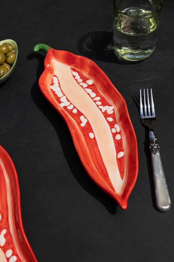 Red Chilli Serving Plate | Rockett St George