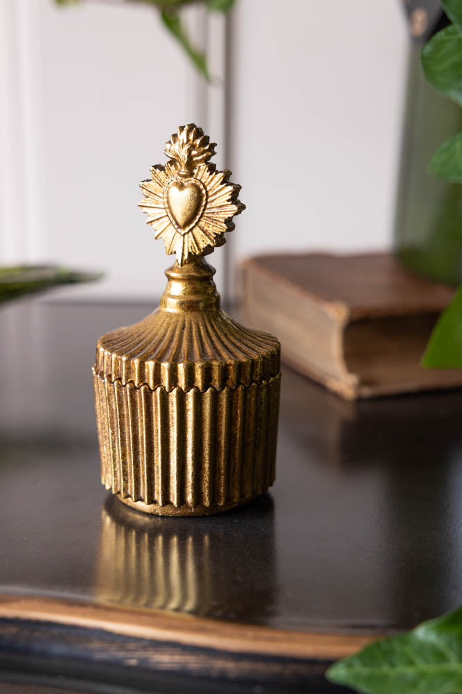 Sacred Heart Gold Trinket Pot | Rockett St George