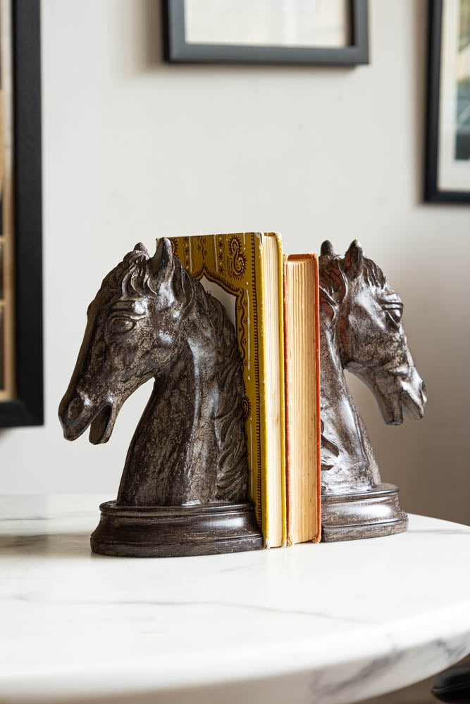 Set Of 2 Horse Head Bookends | Rockett St George