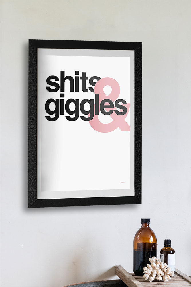 Shits & Giggles Art Print - Unframed – Rockett St George