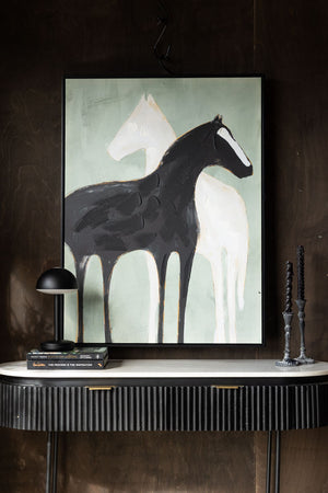 Stallion Shadow Canvas Art Print | Rockett St George