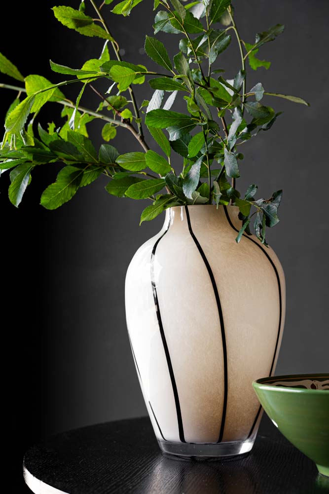 Statement Black & White Swirl Vase | Rockett St George