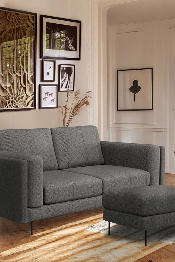 The Grace Medium Sofa In Timeless Texture Black Bean | Rockett St George