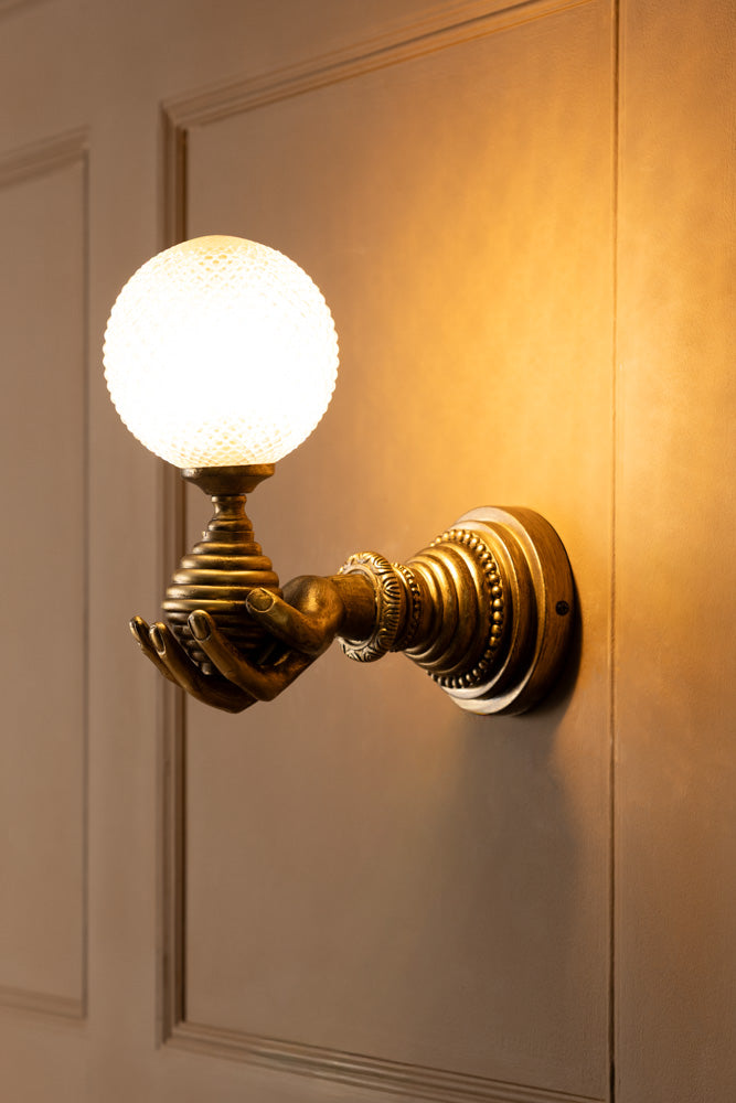 Vintage-Style Hand Wall Light | Rockett St George
