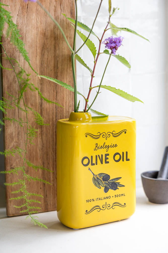 Italiana Yellow Olive Oil Vase | Rockett St George