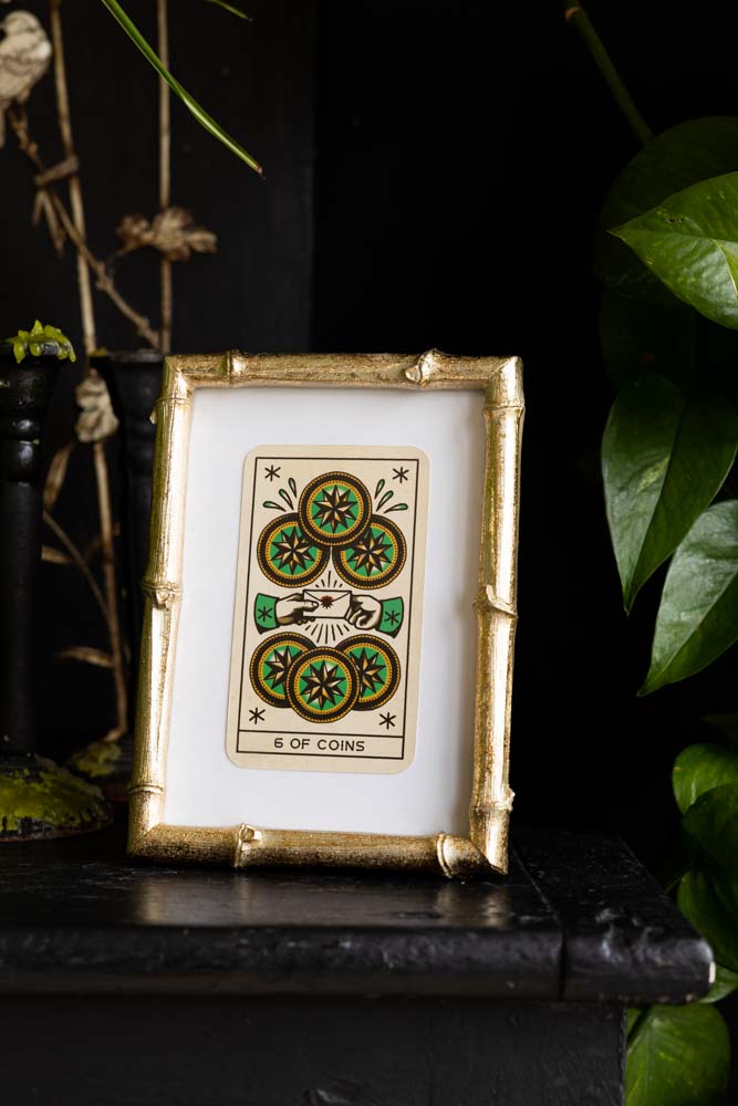 Antique Gold Bamboo Photo Frame 5x7" | Rockett St George